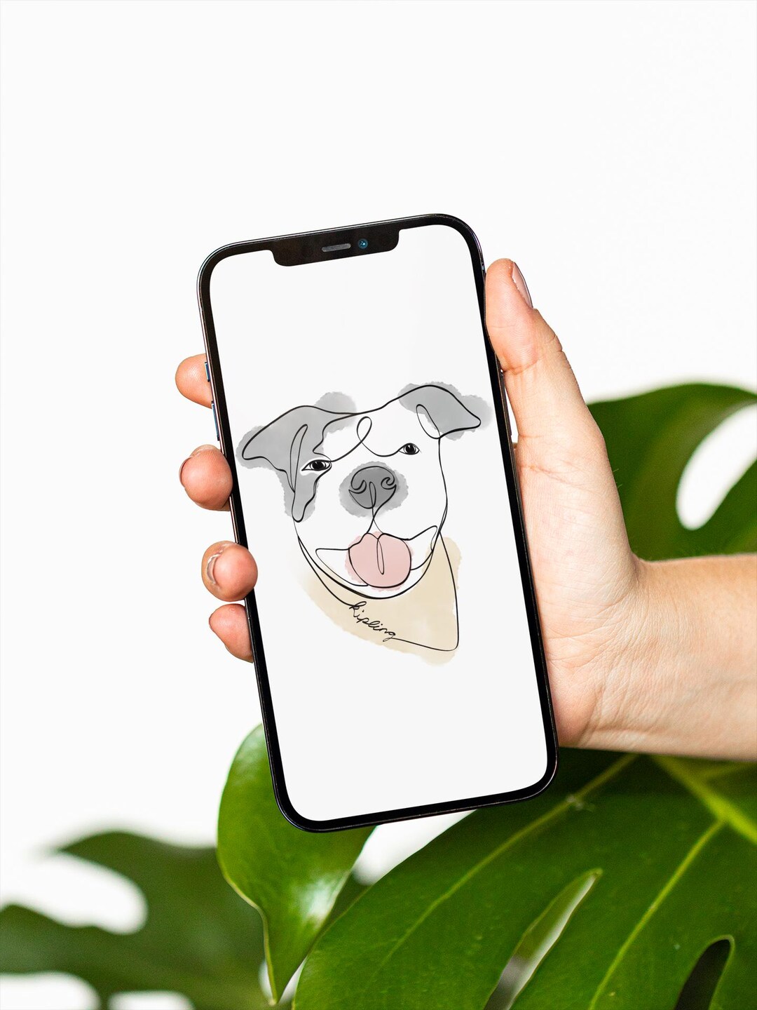 Custom One Continuous Line Pet Drawings - Etsy