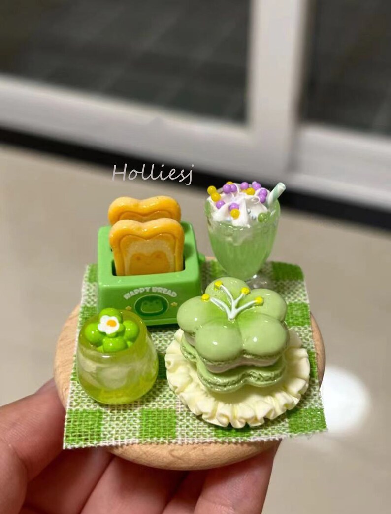 Mini Colourful Cake Set Mini Cake Mini Food 1:12 Dollhouse Food Mini ...