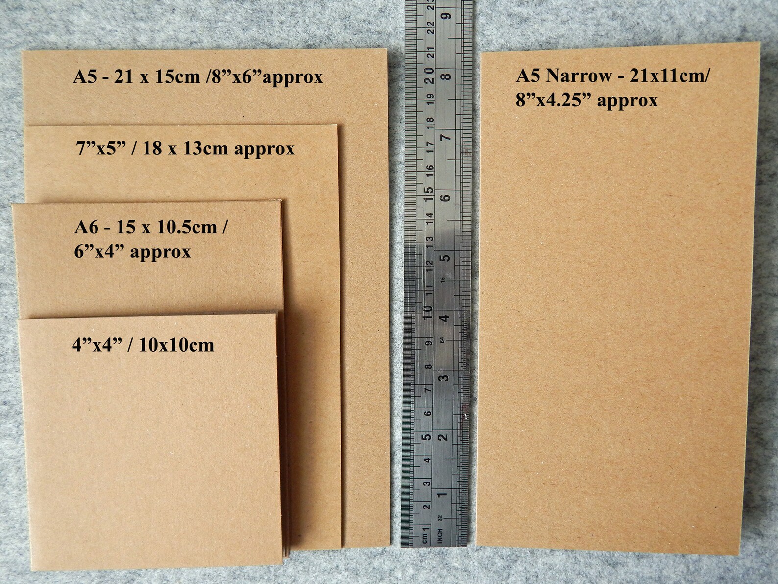 A6 Kraft Notebook Plain or Lined Paper 6x4 Ins Notebook - Etsy UK