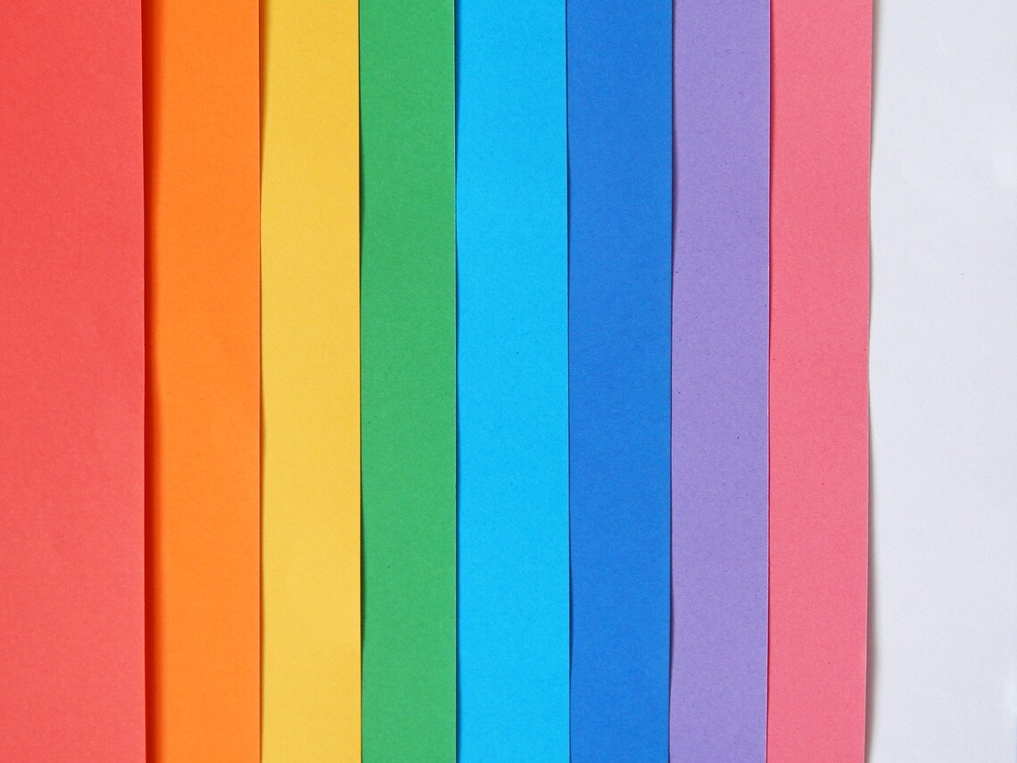 Rainbow Notebook A6 6x4 Kraft Covered Notebook With - Etsy