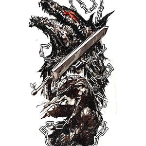 Drippy Souls Berserker Guts Cursed Armor White Hooded Sweatshirt - Etsy