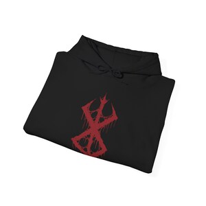 Drippy Souls Berserker Guts Cursed Armor Grim Hooded Sweatshirt - Etsy