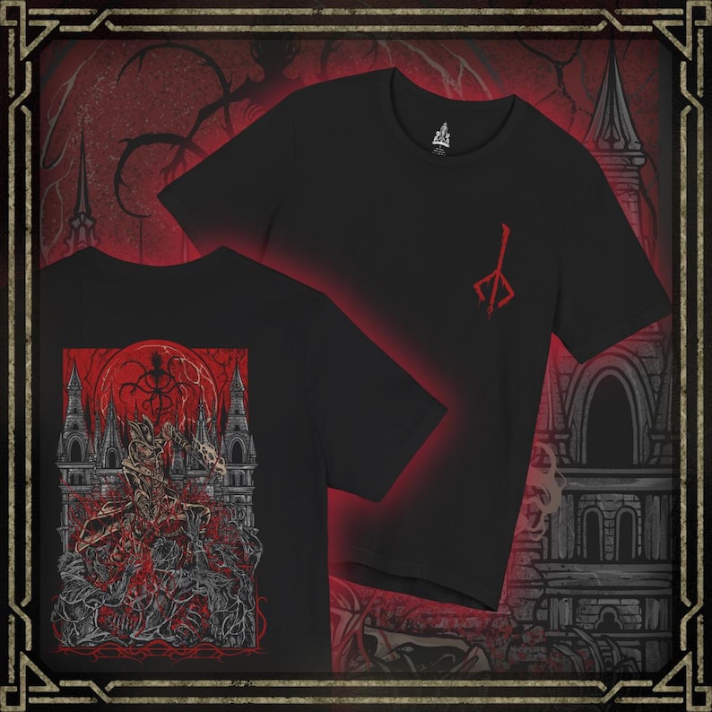 Drippy Souls Hunter of Yharnam Double-sided T-shirt - Etsy