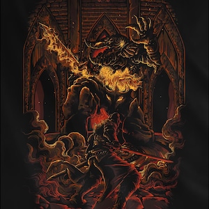 Drippy Souls Smelter Demon Hooded Sweatshirt - Etsy