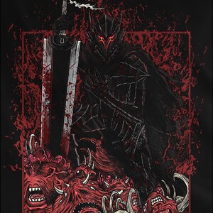 Drippy Souls Berserker Guts Cursed Armor Grim Hooded Sweatshirt - Etsy