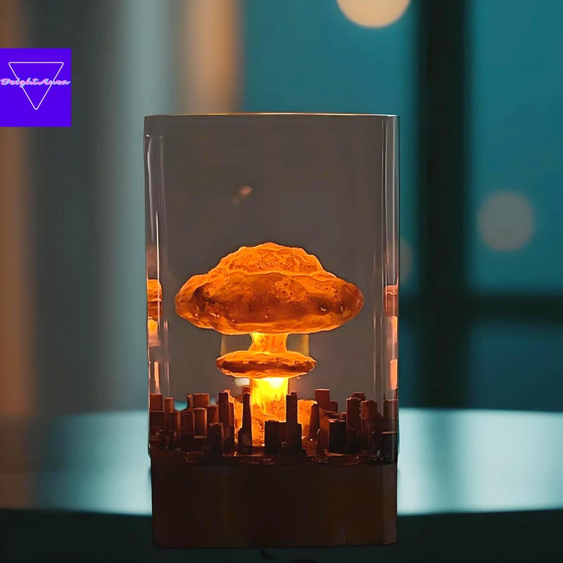 Atomic Bomb Resin Lamp - Etsy