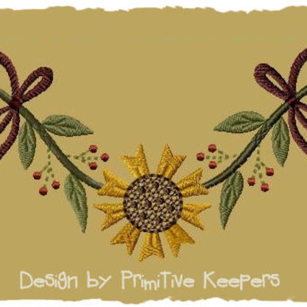Primitive Machine Embroidery Design-simple Blessings Willowversion ...