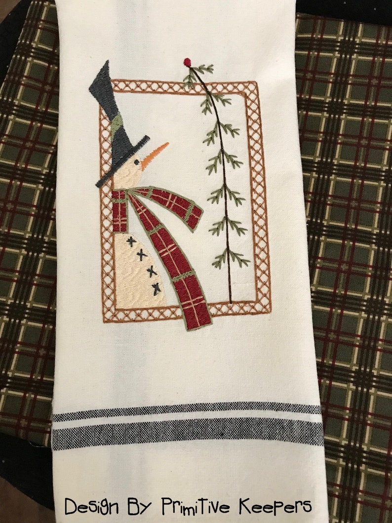 Primitive Machine Embroidery Design-frosty's Pine--version 1-- (5 X 7 ...