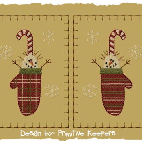 Primitive Machine Embroidery Design-fall Samplerversion | Etsy