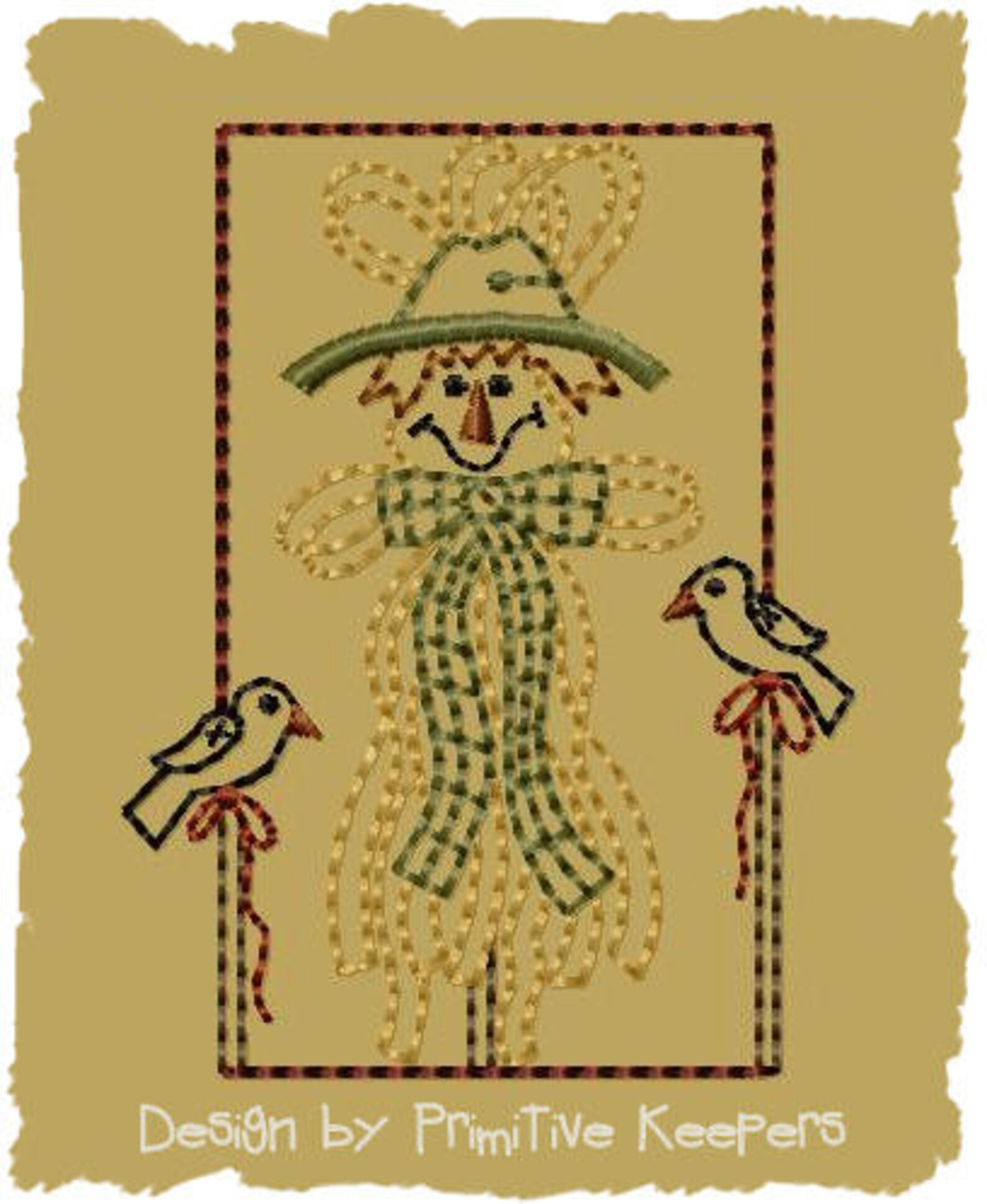 Primitive Machine Embroidery Design-raffia | Etsy Hong Kong