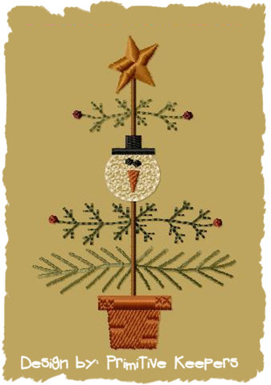 Snowman Christmas Tree--4x4-instant DOWNLOAD - Etsy