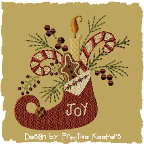 Primitive Machine Embroidery Design-fall Samplerversion - Etsy