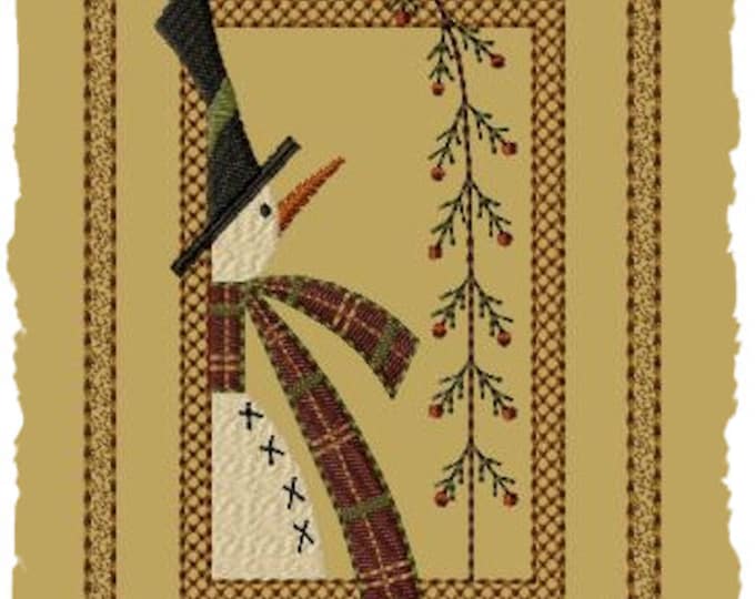 Primitive Machine Embroidery Design-frosty's Pine--version 1-- (5 X 7 ...