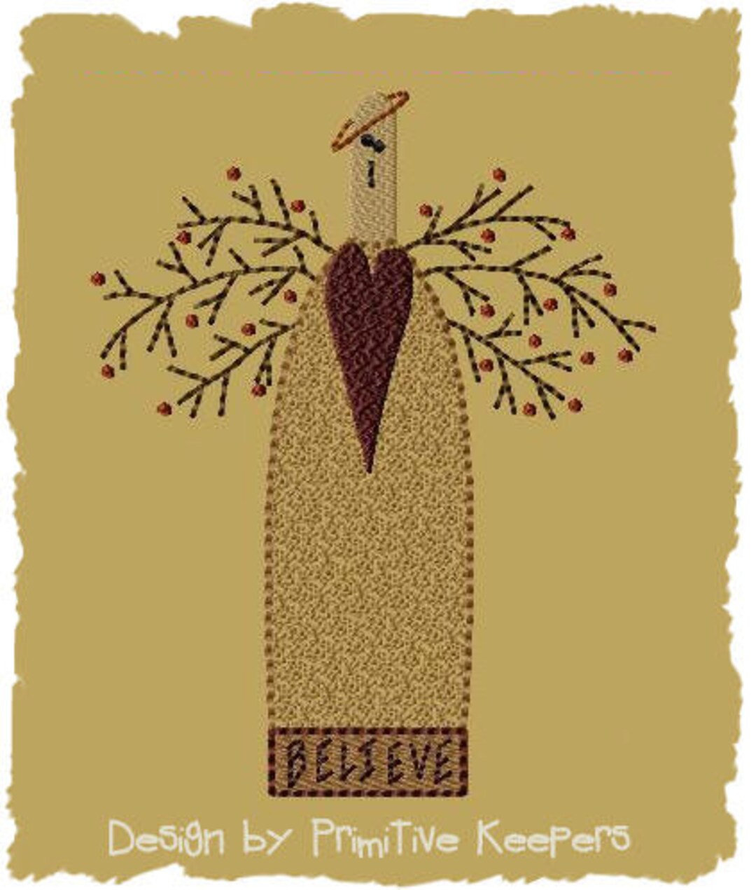 Primitive Machine Embroidery Design-sara--version 1--(5x7)-instant ...