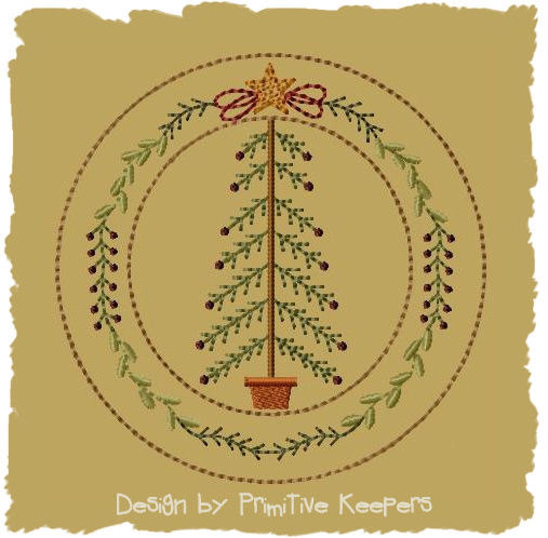 My Christmas Tree Candle Mat--4 Inch-instant Download-machine ...