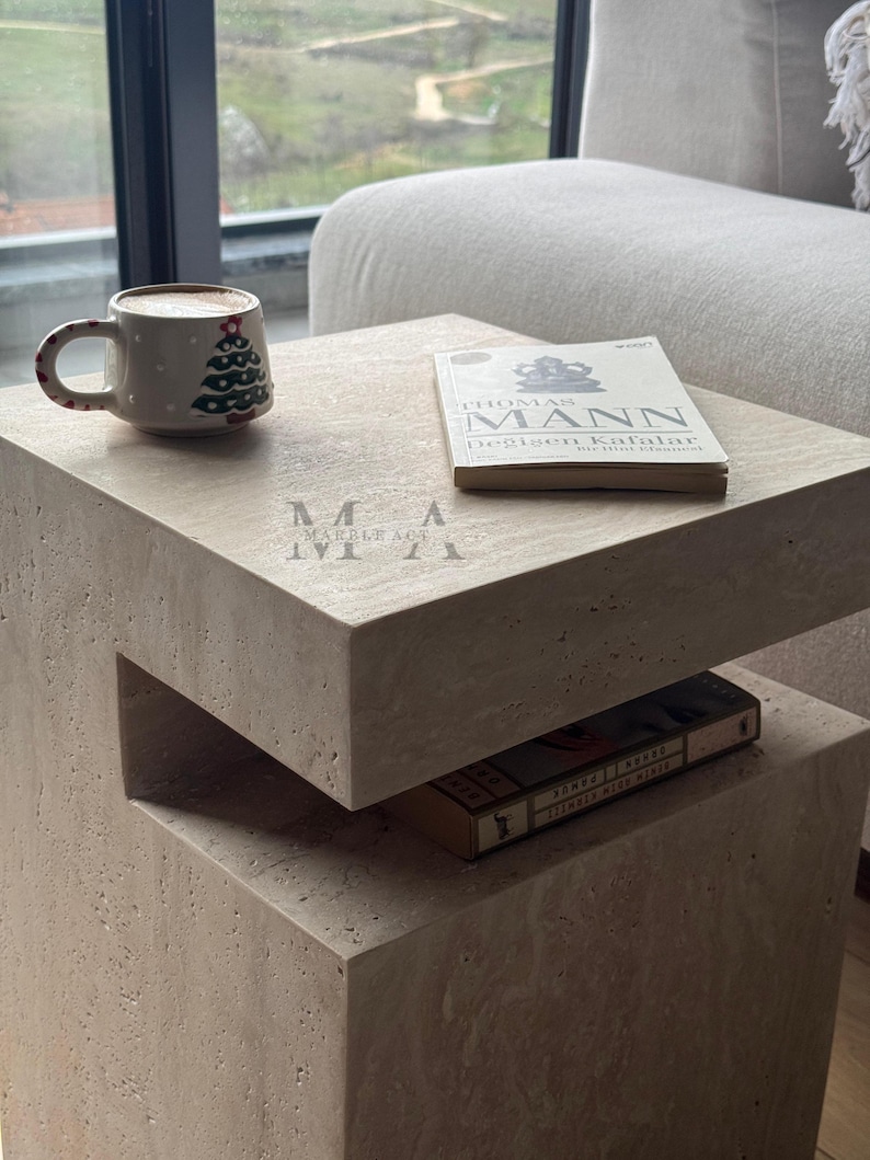 TRAVERTINE COFFEE TABLE - Etsy