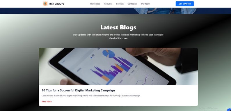 Digital Marketing Landing Page Template – Responsive Website Code for ...