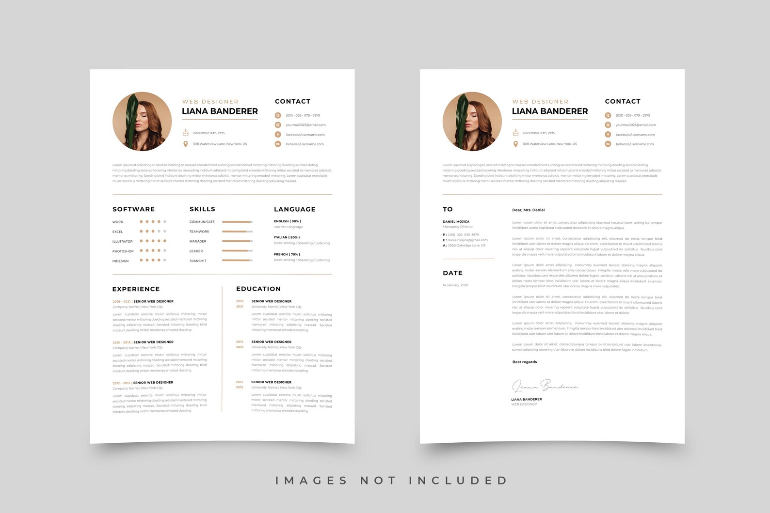 100 Modern Resume Templates: Editable CV Bundle (instant Download) - Etsy