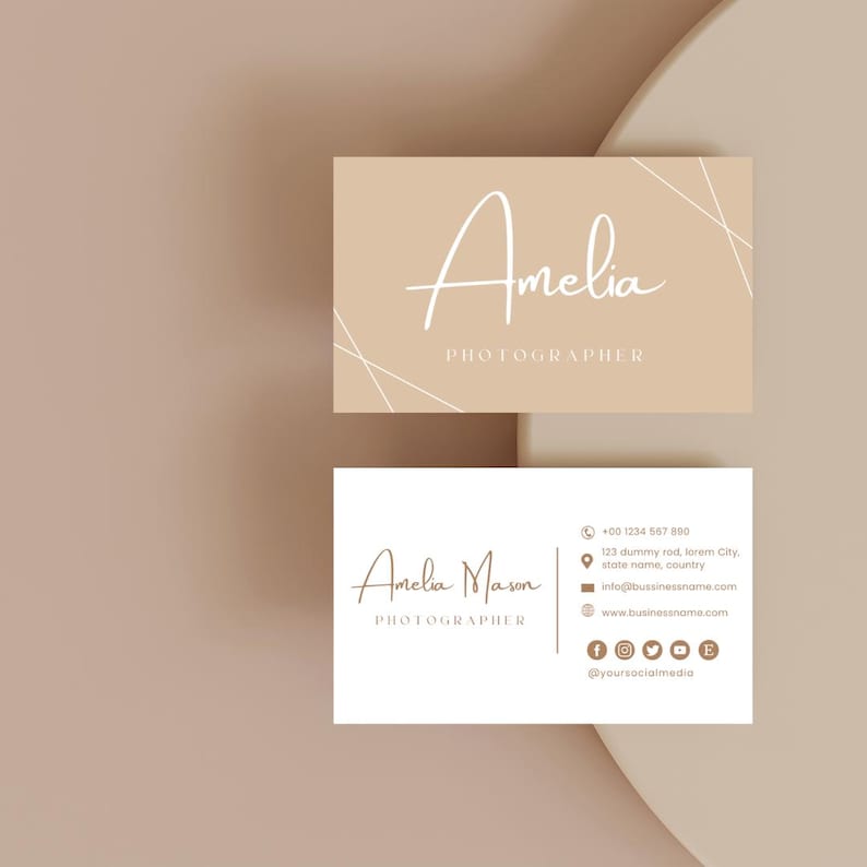Editable Business Card Template | Professional & Modern Design ...