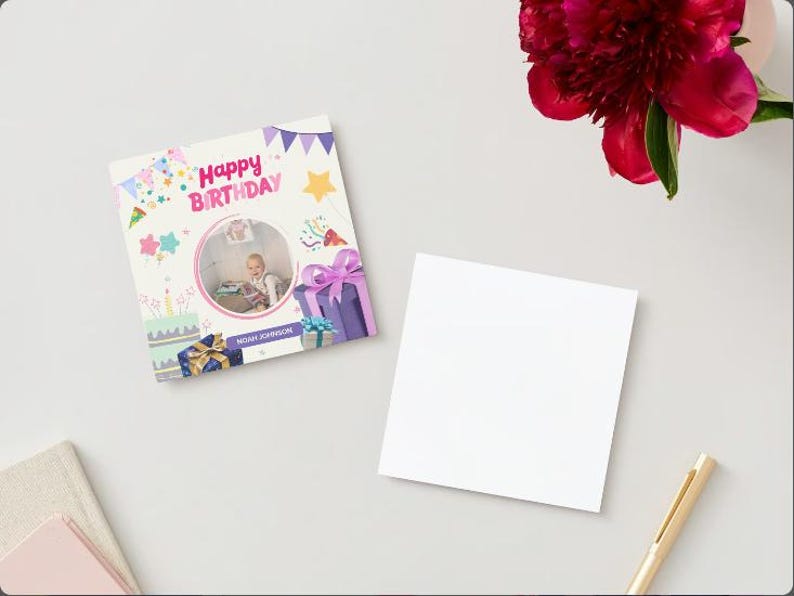 Customizable Happy Birthday Card Template – Instant Digital Download ...