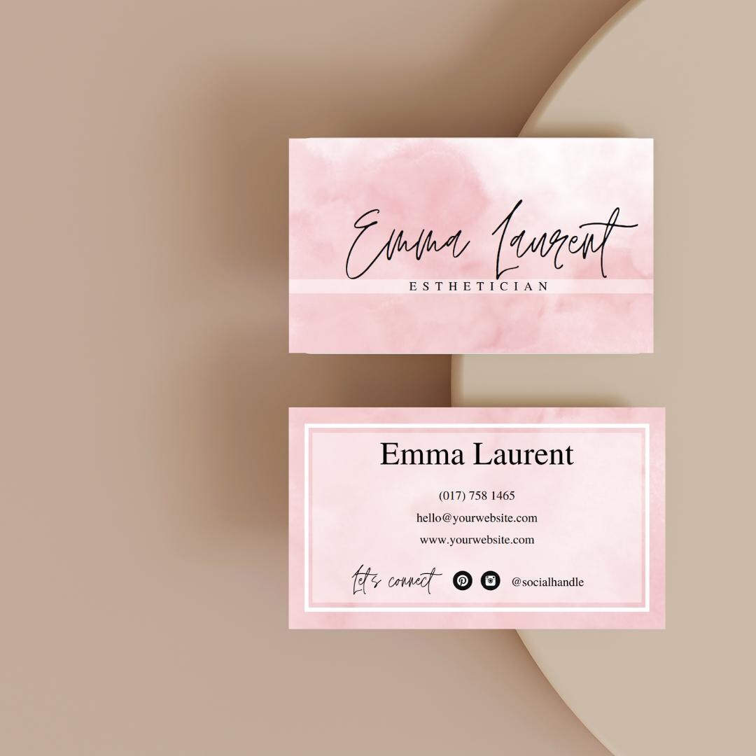 Professional Editable Business Card Template – Elegant Canva Design for ...