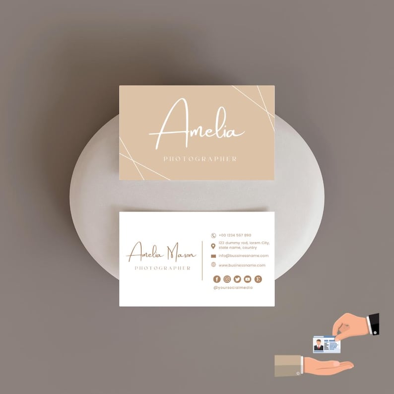 Editable Business Card Template | Professional & Modern Design ...
