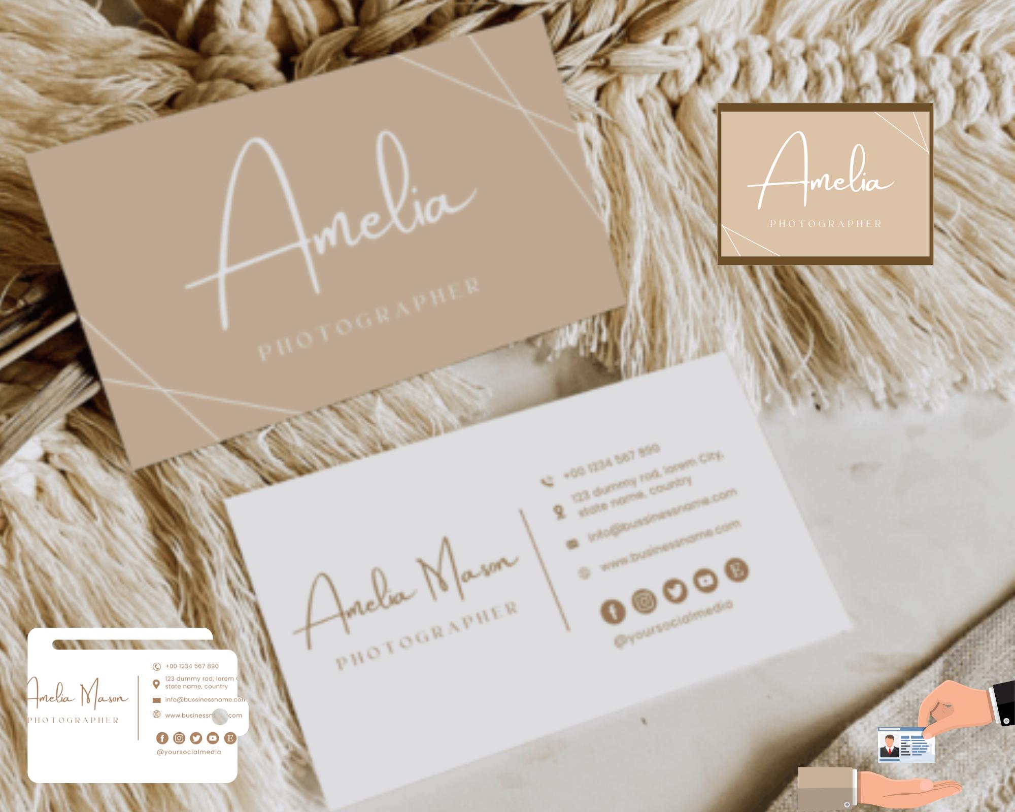 Editable Business Card Template | Professional & Modern Design ...