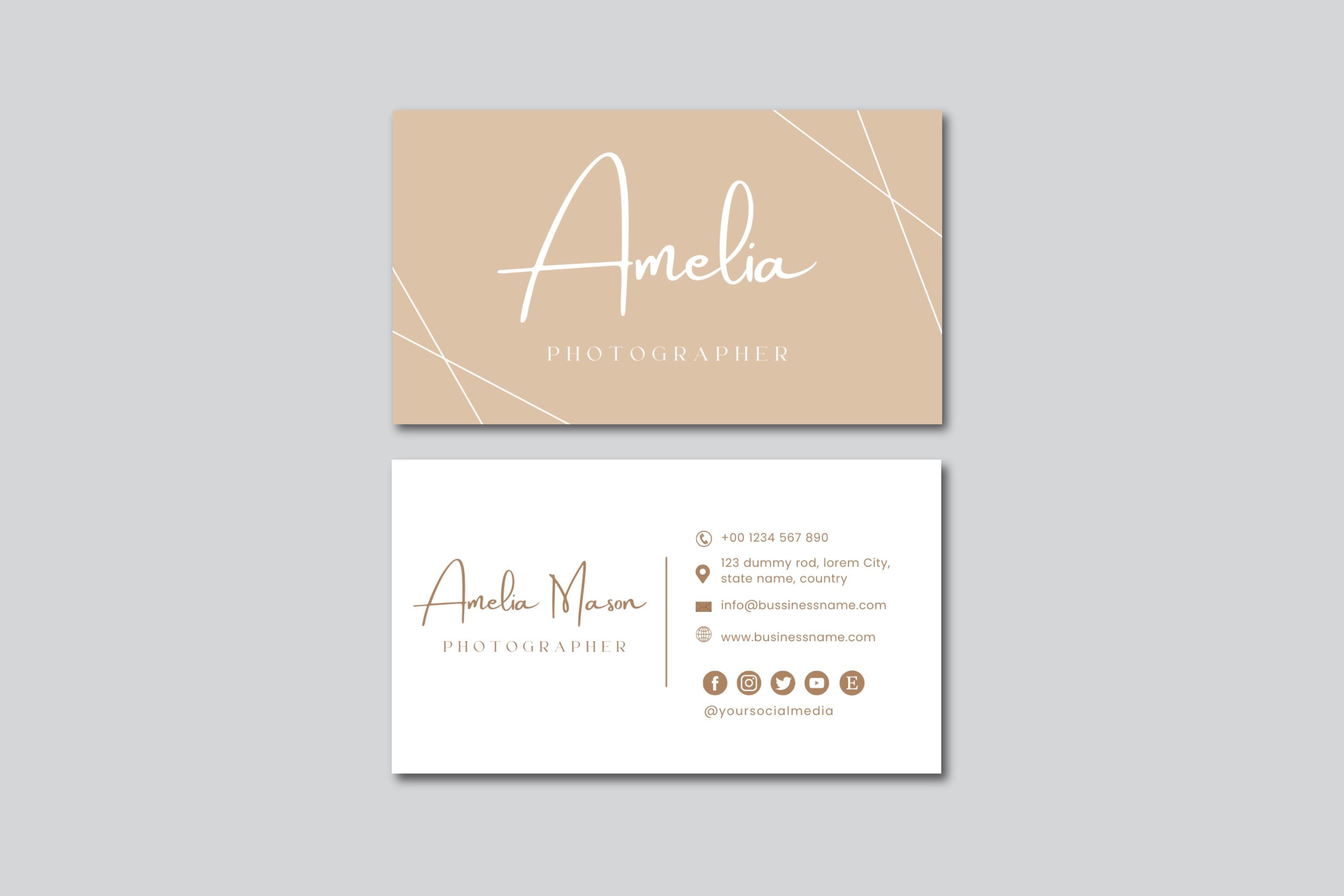 Editable Business Card Template | Professional & Modern Design ...