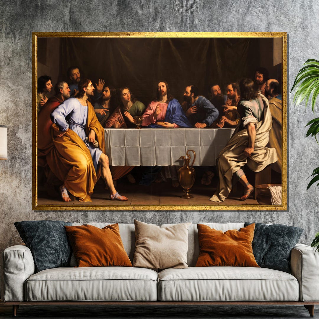 The Last Supper by Philippe De Champaigne – Baroque Masterpiece Canvas ...
