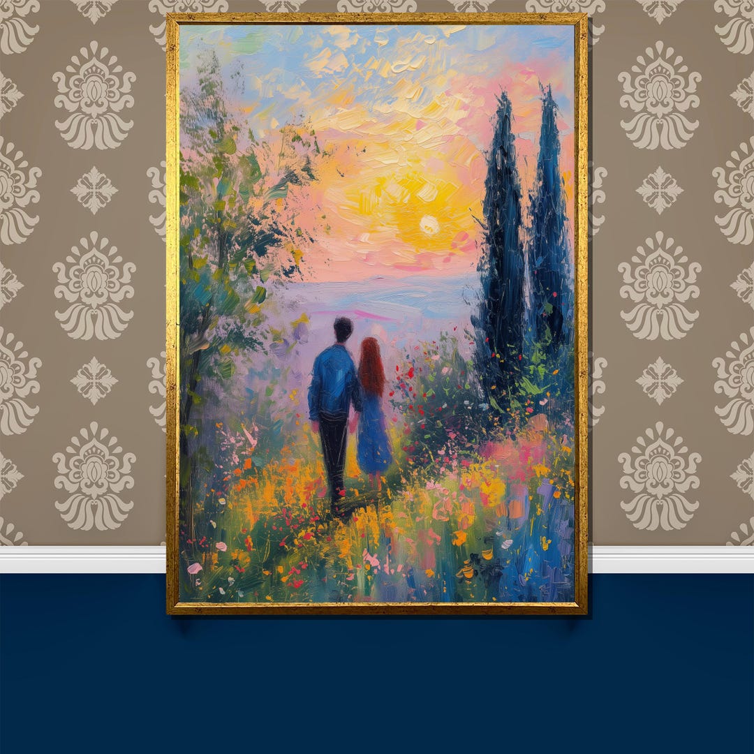 Erotic Intimate Canvas Painting, Bold Abstract Lovers Art, Sensual ...