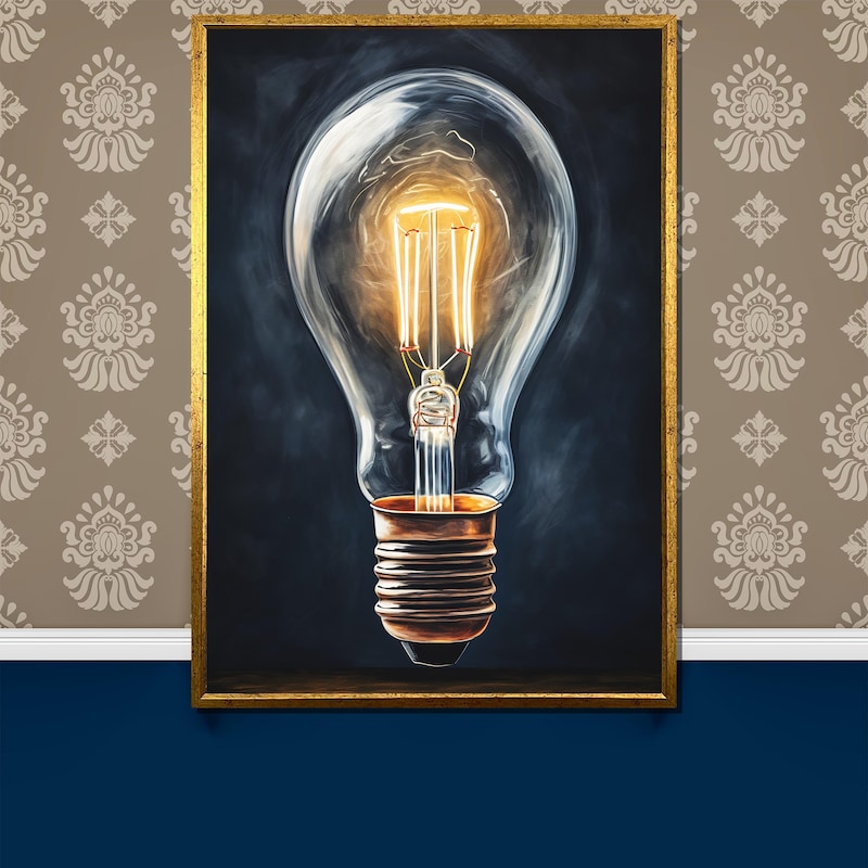 Light Bulb Art - Etsy