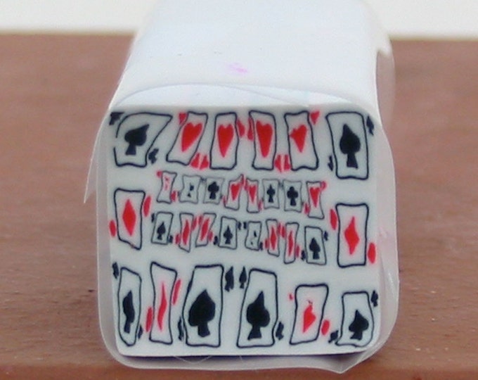 Playing Cards Polymer Clay Cane - Etsy