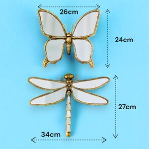 Butterfly Dragonfly Mirror, Beauty Decorative Mirror, Home Decor ...