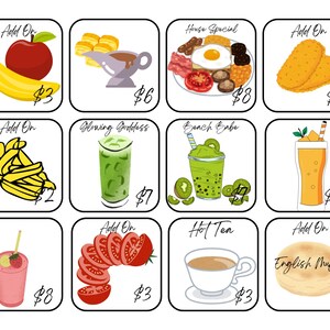 Breakfast Menu Savings Challenge, Full Page 8.5 X 11 Printable PDF - Etsy