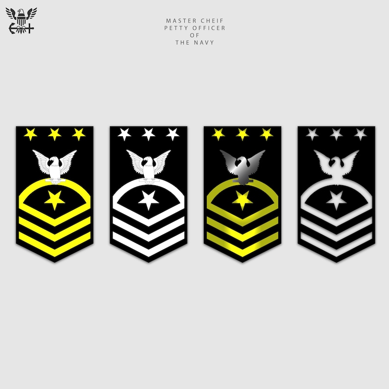 US Navy Enlisted Ranks | Insignia | 144 File Set | SVG, PNG, Jpg, Webp ...