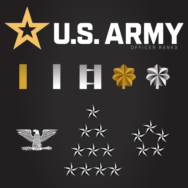 Army Rank Svg - Etsy