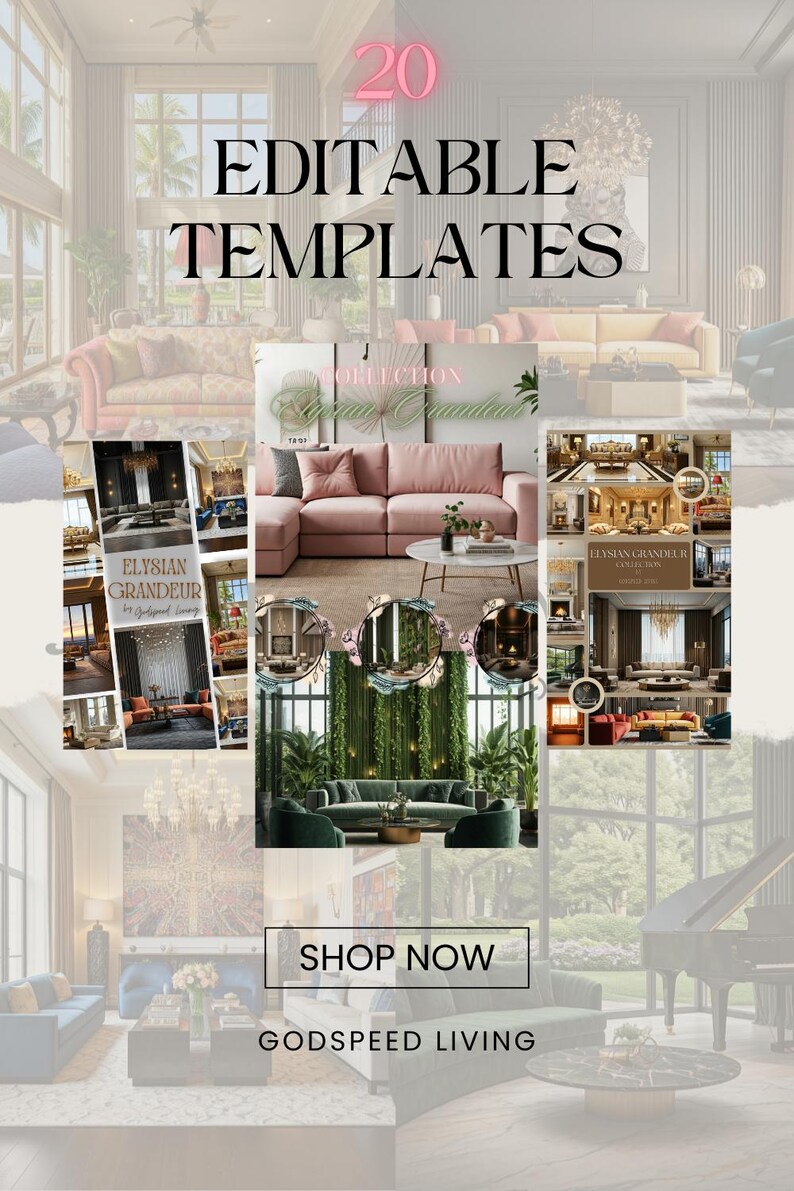 20 Ultimate Customizable Template Bundle: Top-selling Editable Luxury ...