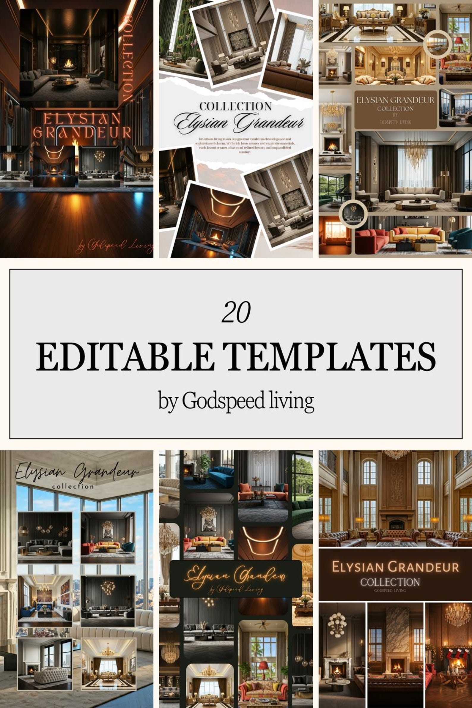 20 Ultimate Customizable Template Bundle: Top-selling Editable Luxury ...