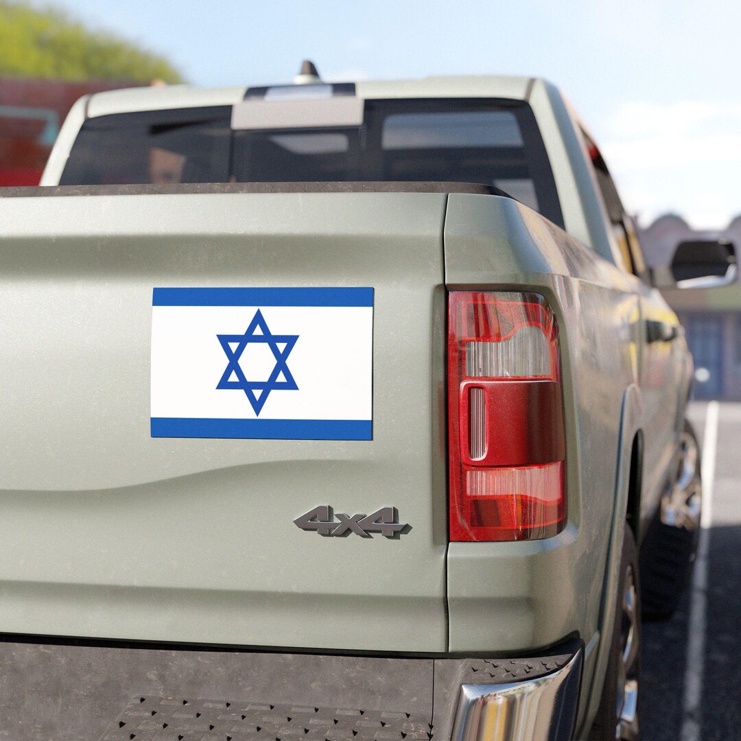 Patriotic Car Magnets Israel Flag Design, Jewish Pride Gifts, Israeli ...