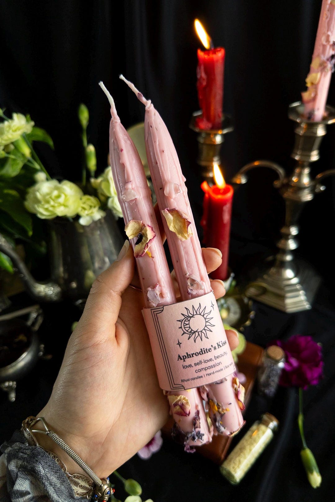 Aphrodite Ritual Candles for Love, Self-love, Compassion | Hand-made ...
