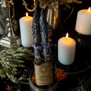 Hecate Protection Ritual Soy Wax Candle Set | Herbal Spell Candles ...