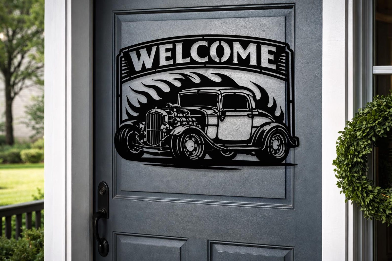 Hot Rod Welcome Sign SVG DXF – Laser Cut File | Digital Download - Etsy