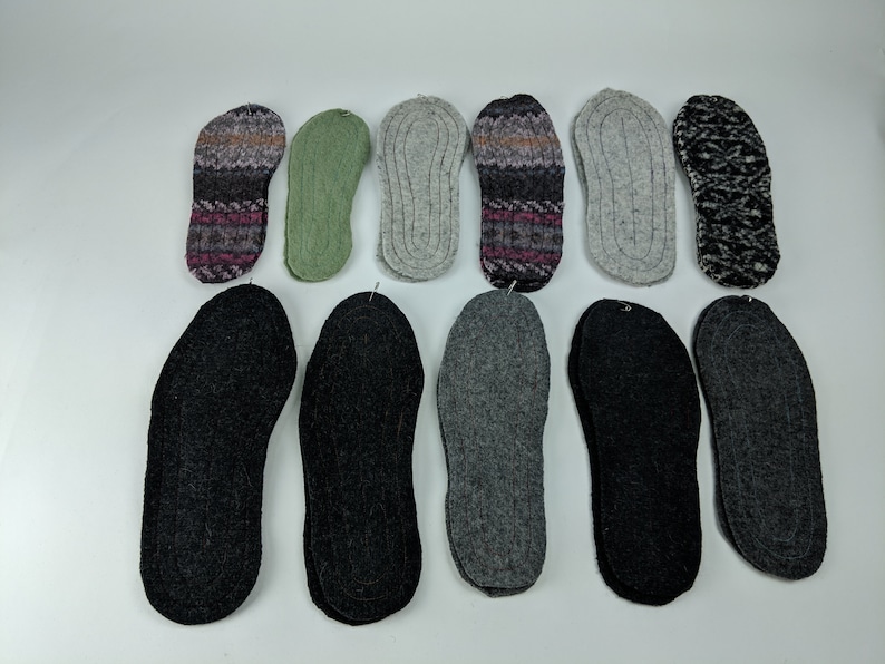 Wool Insoles Wool Boot Liners Shoe Inserts Foot Warmers Winter Shoe ...