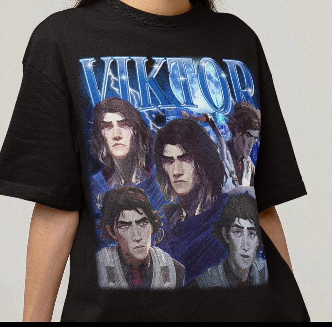 Viktor "hozier" Unisex Graphic Vintage-style Wash Shirt, Arcane Merch ...