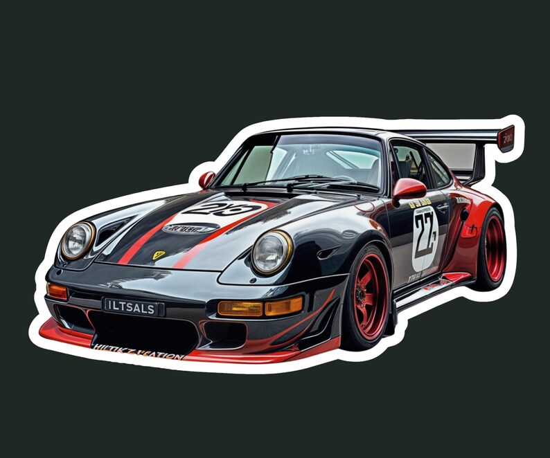 Vintage Porsche 911 Sticker Pack, Classic Car Stickers, Retro-inspired ...