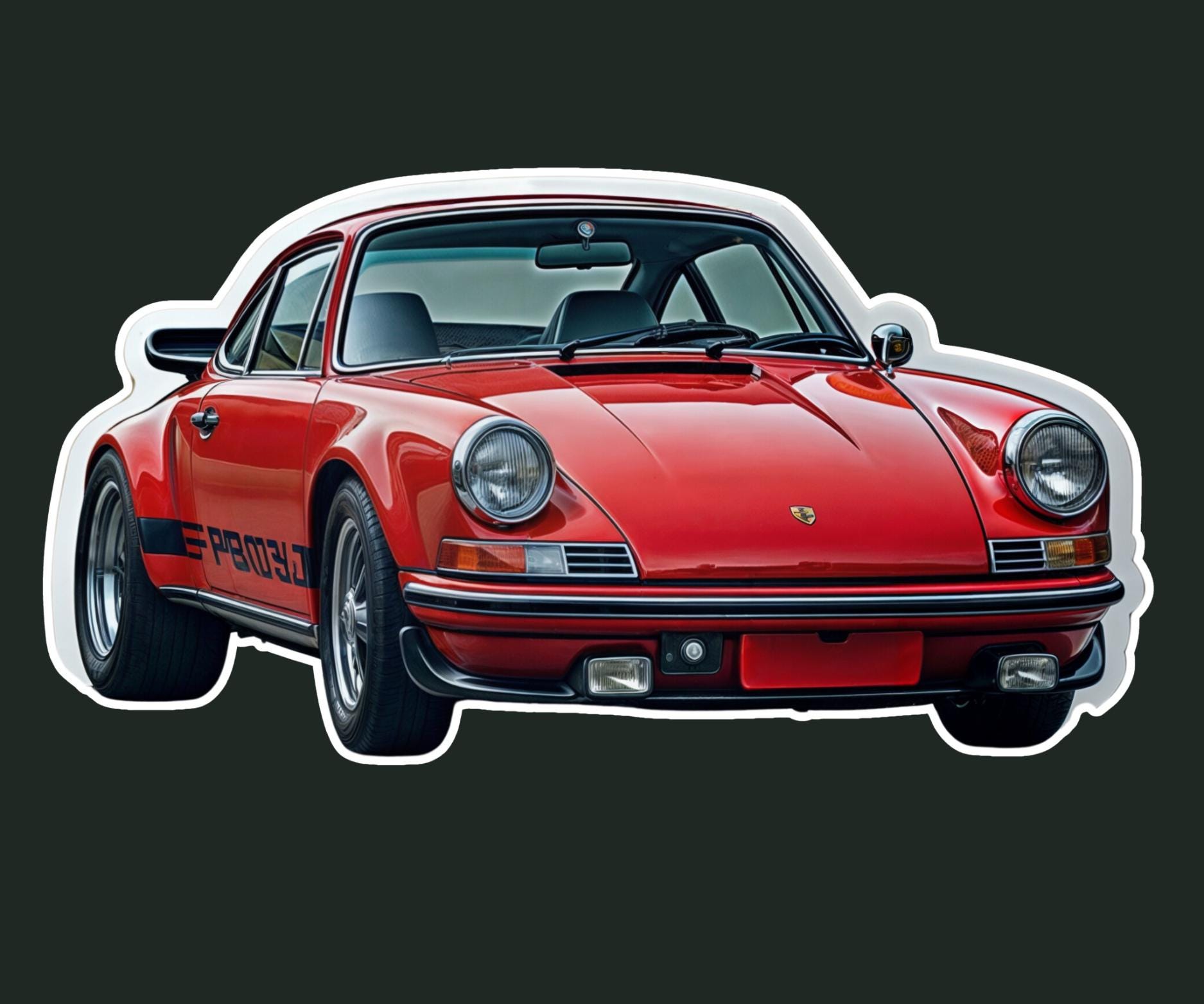 Vintage Porsche 911 Sticker Pack, Classic Car Stickers, Retro-inspired ...