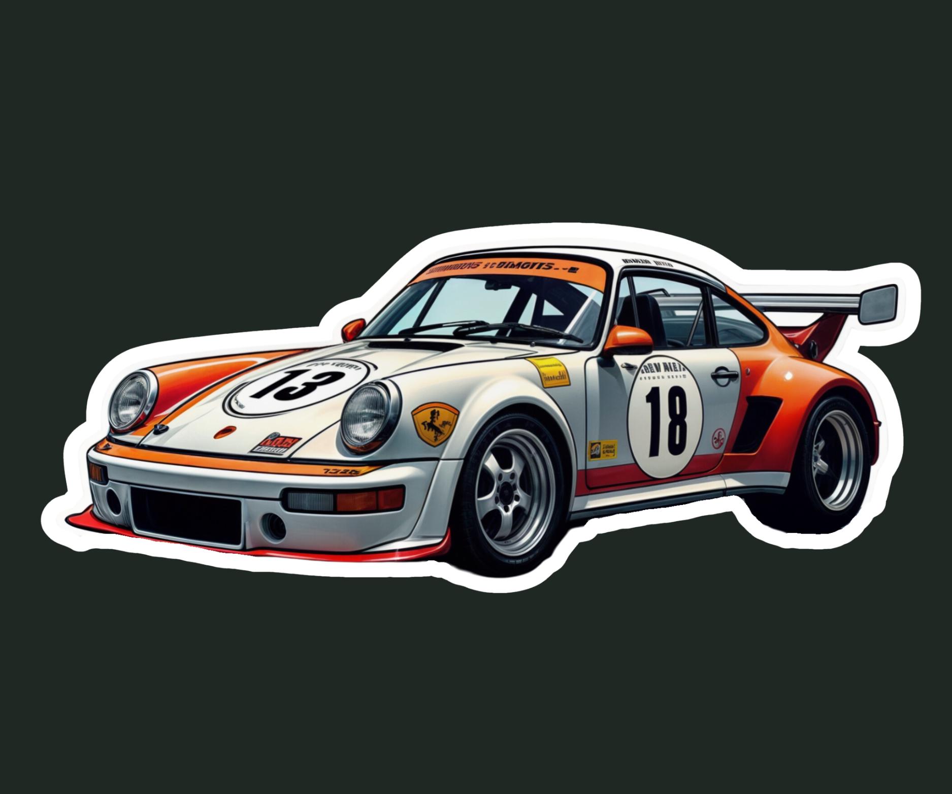 Vintage Porsche 911 Sticker Pack, Classic Car Stickers, Retro-inspired ...