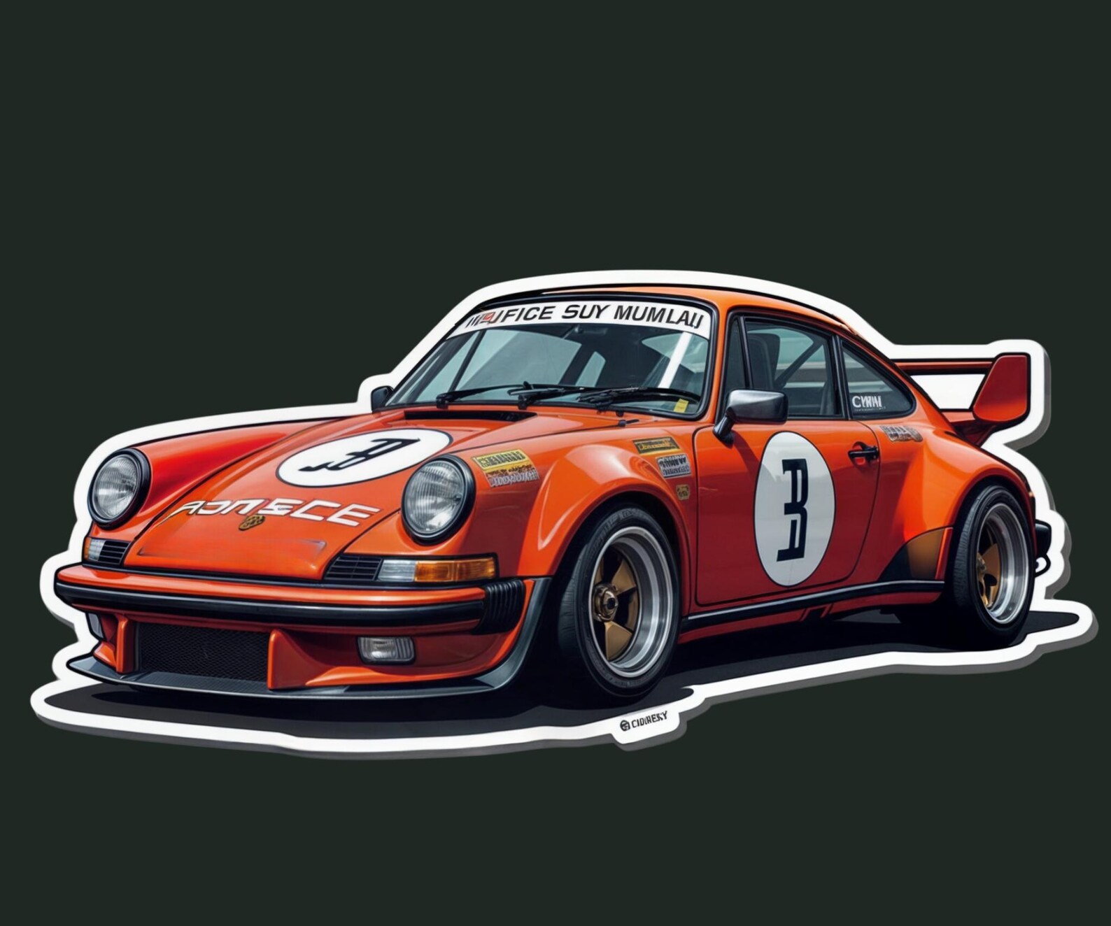 Vintage Porsche 911 Sticker Pack, Classic Car Stickers, Retro-inspired ...