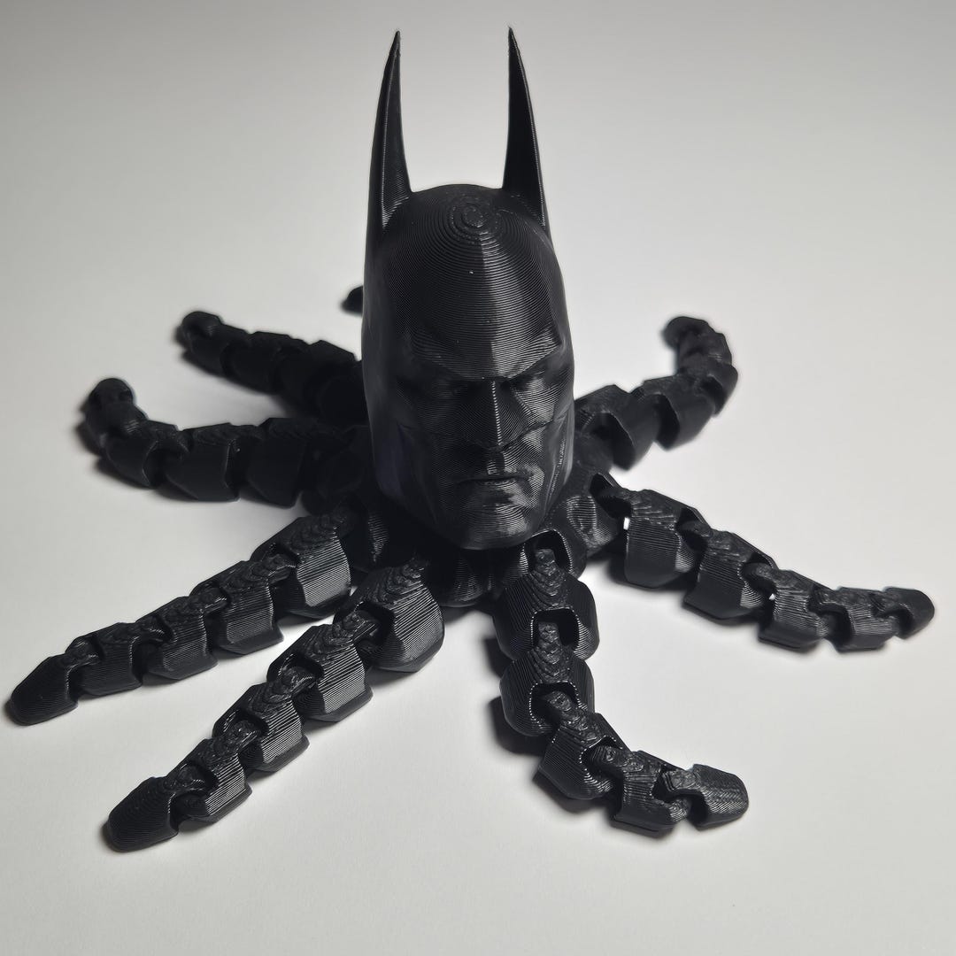 Articulated Batman Octopus Bruce Wayne, Fidget Toy, 3D Printed, Stress ...