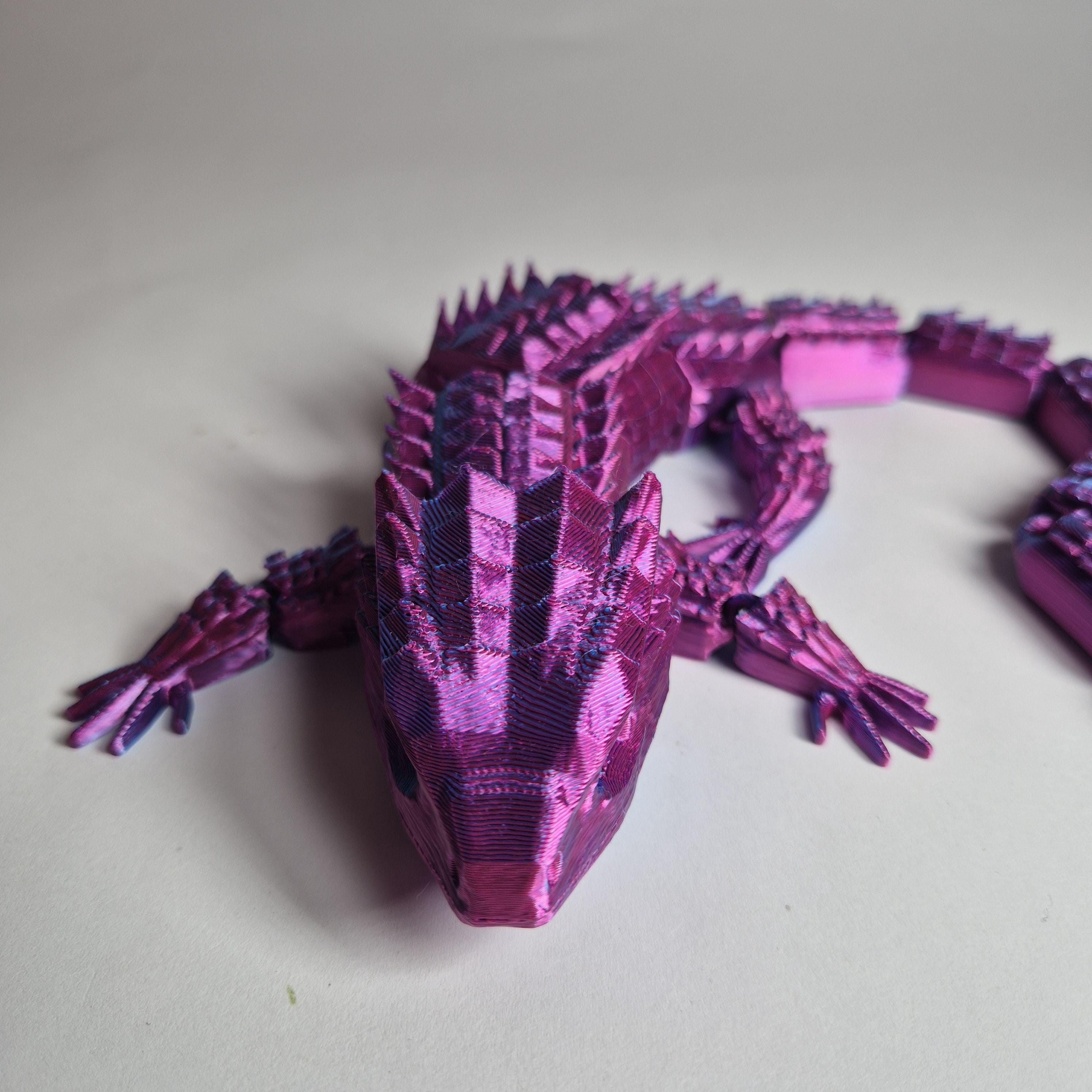 Articulated Crocodile Skink Lizard 3D Print Paperweight Toy Stress ...